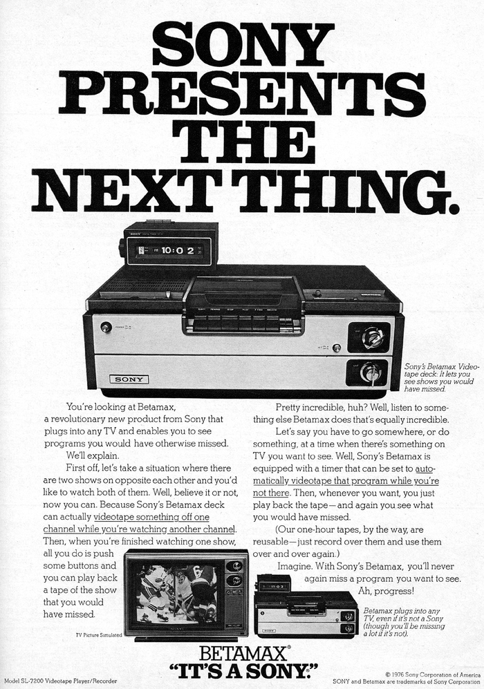 Betamax vs VHS: The rise and fall of Sony's Betamax