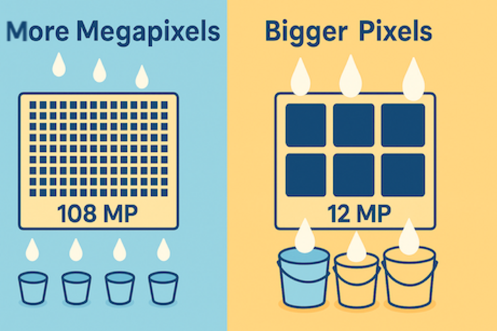 Megapixels, sensor size, and pixel binning