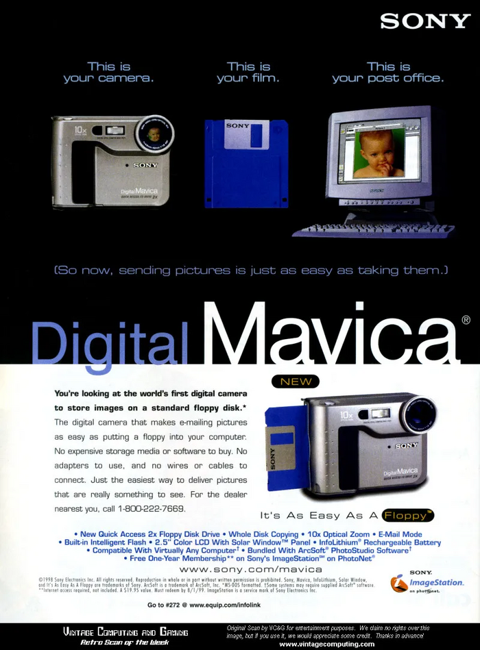 Sony Mavica: The floppy disk digital camera revolution