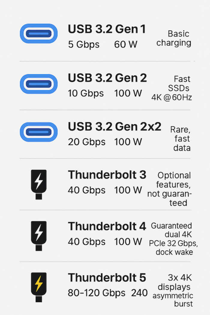 USB-C vs Thunderbolt