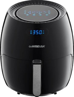GoWise USA 5.8 Quart Digital Air Fryer with Duo Display vs High Street ...